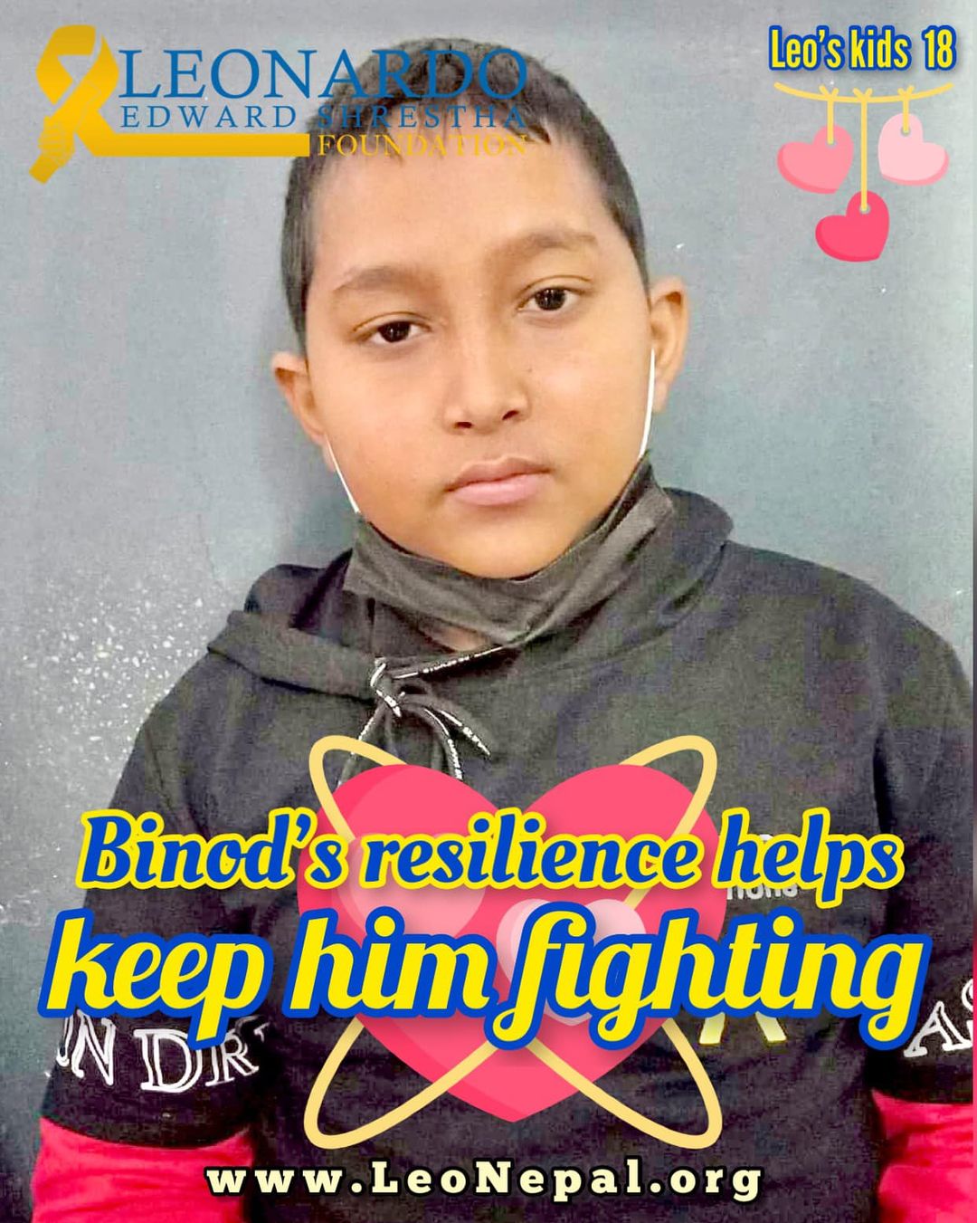 Binod’s resilience helps keep him fighting | Leonardo Edward Shrestha Foundation